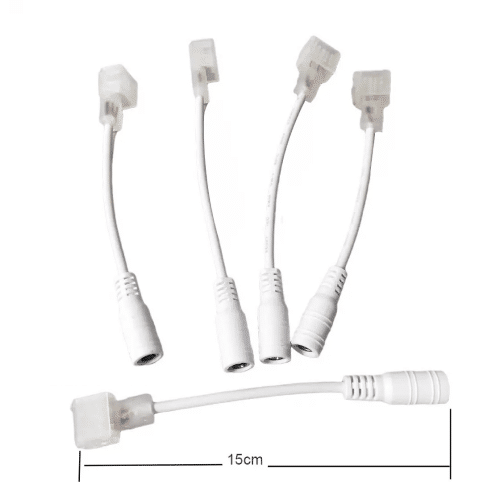 Conector DC Neón Flex Cable Hembra | LEDXPRES